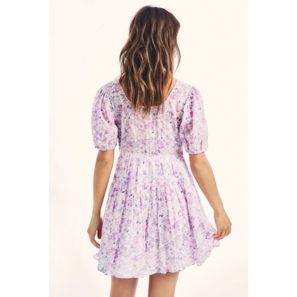 LoveShackFancy | Dresses | Loveshackfancy Runa Mini Dress In Purple ...